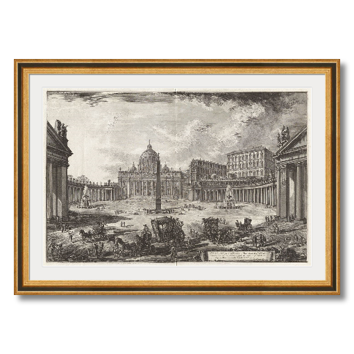 Piazza e Basilica di S. Pietro, from Vedute di Roma – Epiphania Catholic
